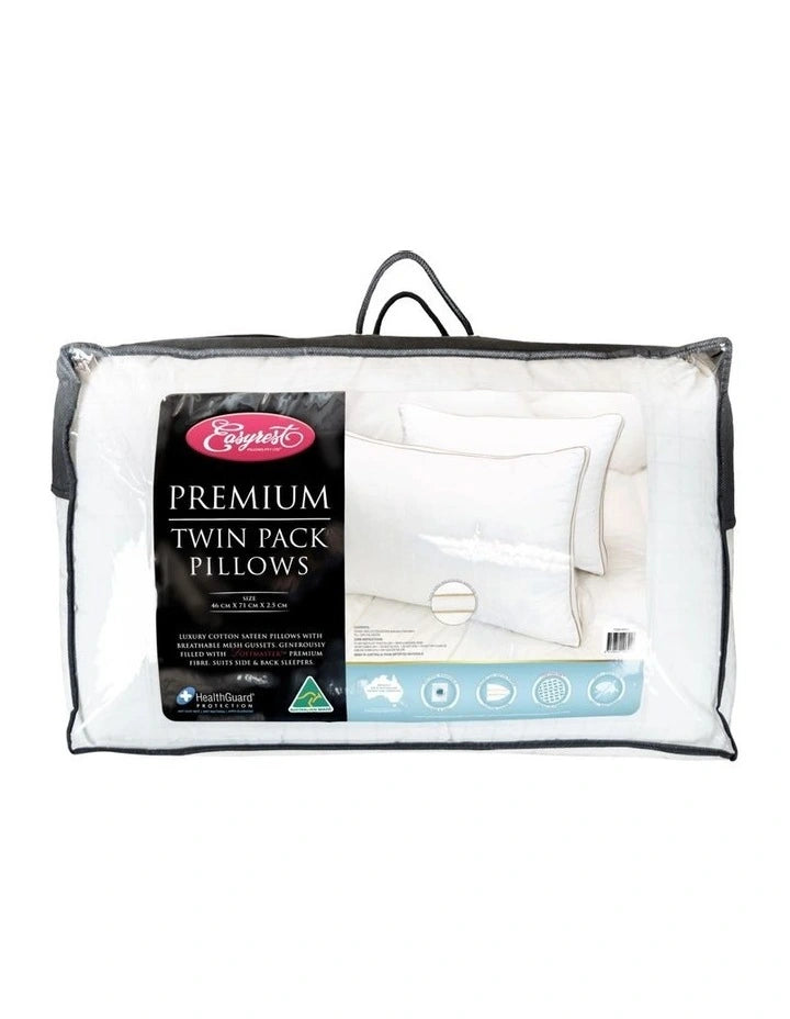 Easyrest Premium Gusseted Mesh Pillow 2 Pack - The Bedroom