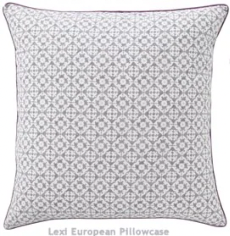 Lexi European Pillow Case - Pillow Cases - Manchester - thebedroom.com.au