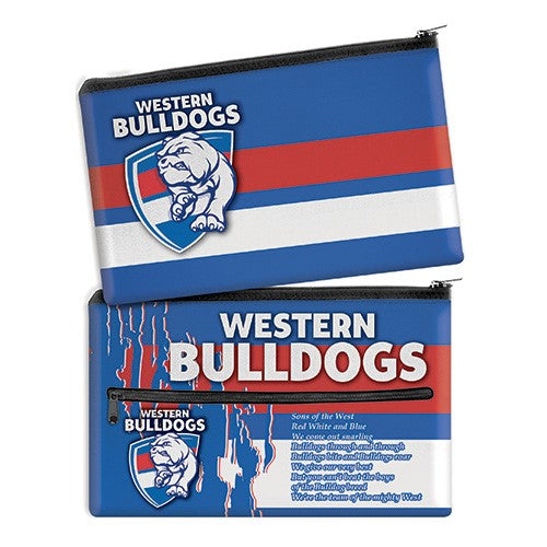 Western Bulldogs Pencil Case - AFL Merchandise - thebedroom.com.au