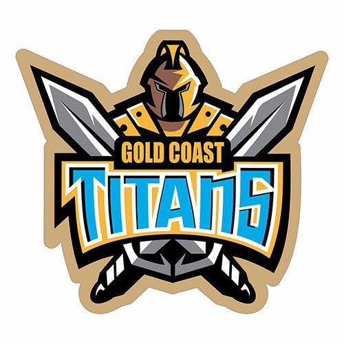 Gold Coast Titans Logo Sticker - NRL Merchandise - thebedroom.com.au