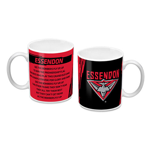 Essendon Bombers Ceramic Mug - AFL Merchandise - thebedroom.com.au ...