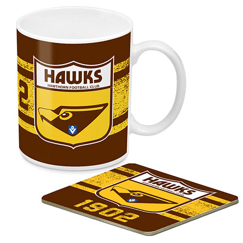Hawthorn Hawks Mug & Coaster - Hawthorn Hawks Merchandise - AFL ...